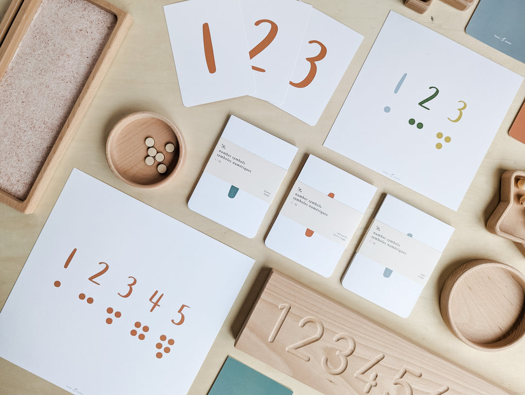number cards 1 - 10, montessori counting cards – Bueno Market